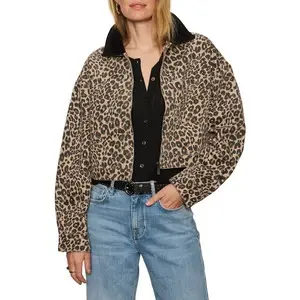 Sanctuary Leopard Print Barn Jacket