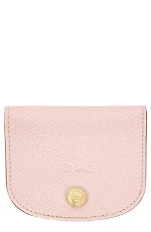 Longchamp Epure Leather Card Case Ballet