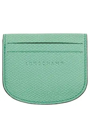 Longchamp Epure Leather Card Case - Mint