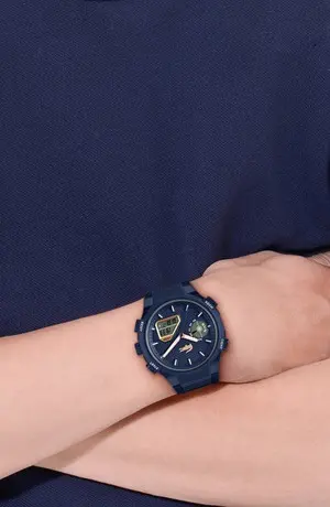 Lacoste Silicone Strap Watch - Navy