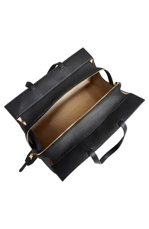 Khaite Crosby Leather Tote - Black