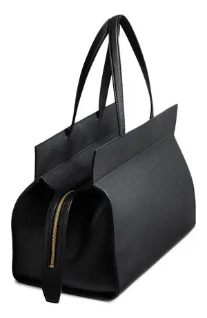 Khaite Crosby Leather Tote - Black