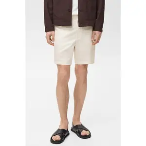 Mango Slim Fit Bermuda Shorts - Ecru