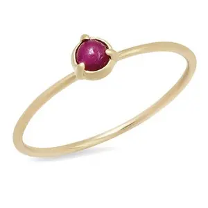 ELLIOT YOUNG ELLIOT YOUNG Claw 14K Gold Stackable Ring Ruby