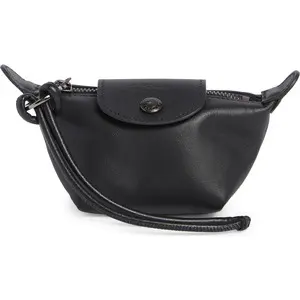 Longchamp Le Pliage Xtra Leather Coin Purse - Black