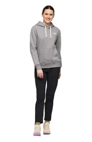 COTOPAXI Hooded Llama Patch Pullover - Heather Grey