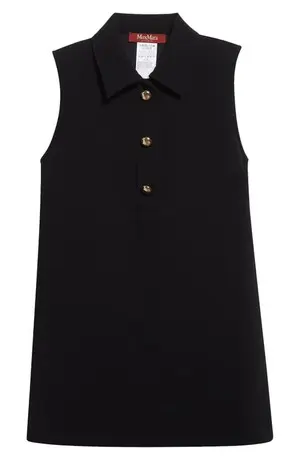 Max Mara Golf Sleeveless Cady Polo