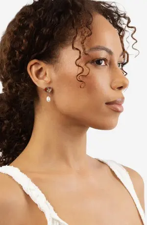 ATHRA LUXE Heart Drop Earrings