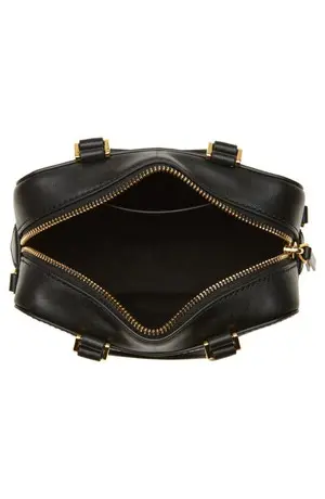 Veronica Beard Boxy Top Handle Leather Bag
