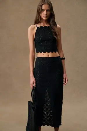 ST. AGNI For Doily Column Skirt