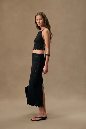 ST. AGNI For Doily Column Skirt