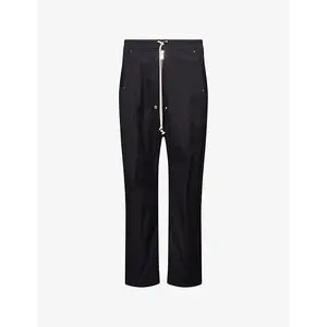 Rick Owens Bela Straight-leg Cotton Trousers - Black