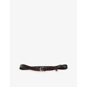 Prada Braided Leather Belt - Brown