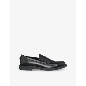Hugo Penny-detail Leather Loafers