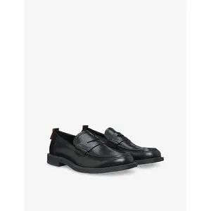 Hugo Penny-detail Leather Loafers