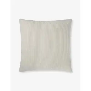 THE WHITE COMPANY Florian Large Square Cotton Cushion Cover 65cm X 65cm - Natural