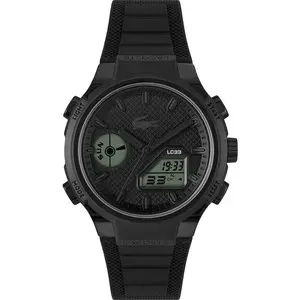 Lacoste Silicone Strap Watch - Black