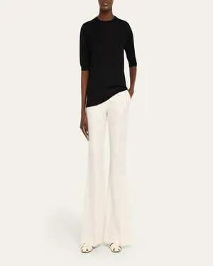 Gabriela Hearst Brunner Cashmere-silk T-shirt - Black