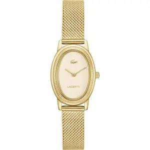 Lacoste Parisienne Mesh Strap Watch - Gold