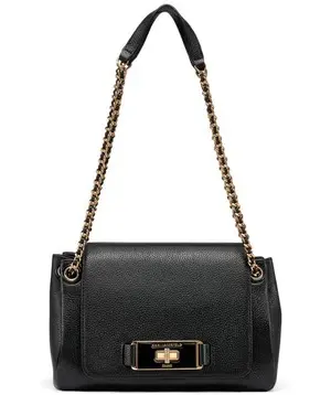 Karl Lagerfeld Paris Bridgette Shoulder Bag - Black/gold