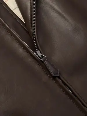 Loro Piana Leather Bomber Jacket