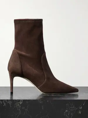 STUART WEITZMAN Power Suede Ankle Boots