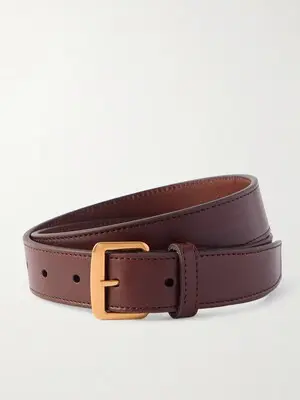 Saint Laurent Leather Belt - Brown