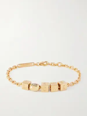 Loewe Pebble Cube -plated Bracelet - Gold