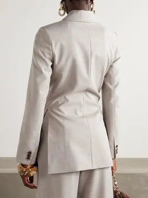 Loewe Wool Wrap Blazer - Neutrals