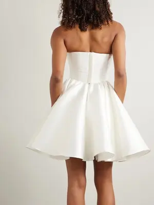 HALFPENNY LONDON Juno Strapless Mikado Mini Dress
