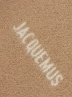 Jacquemus Fringed Wool-jacquard Scarf - Neutrals