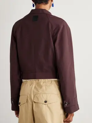 Loewe Belted Cotton-blend Shell Jacket
