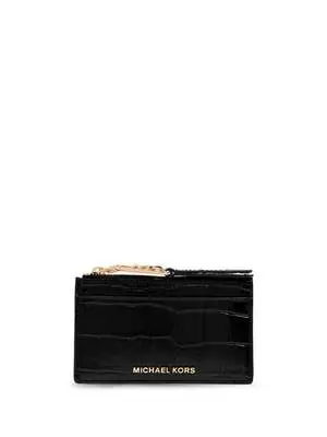 Michael Kors Empire Small Zipped Card Case Accessories - Black