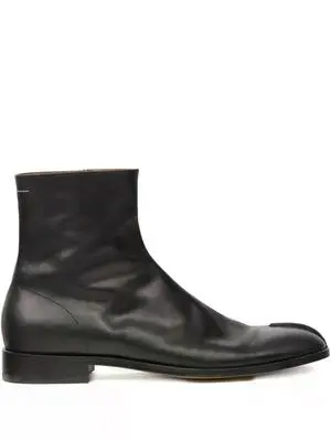 MAISON MARGIELA Leather Ankle Boots - Black