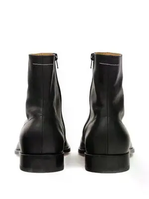 MAISON MARGIELA Leather Ankle Boots - Black