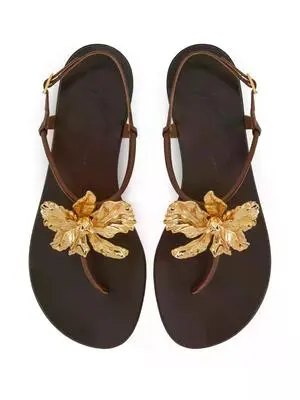 GIUSEPPE ZANOTTI Orchid Leather Sandals