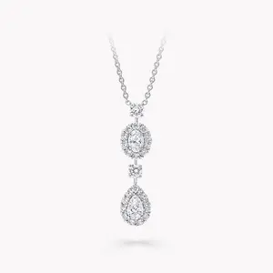Graff Icon Diamond Drop Necklace - White Gold