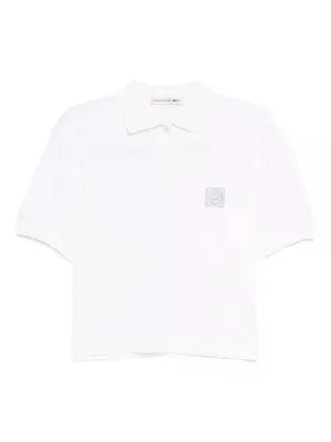 Joshua Sanders Piquet Smiley Polo Shirt - White