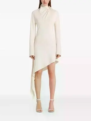 COURREGES Asymmetrical Long-sleeve Dress