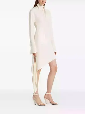 COURREGES Asymmetrical Long-sleeve Dress