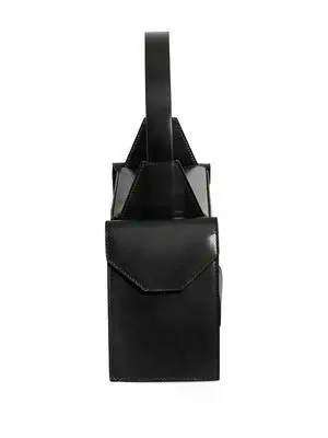 MERRYL TIELMAN Barbara Leather Shoulder Bag - Black