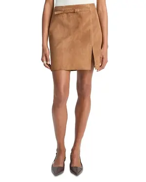 Suede Mini Skirts