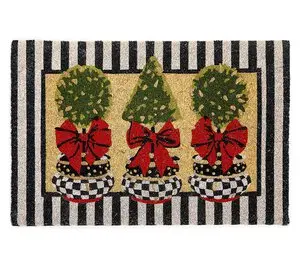 MACKENZIE-CHILDS Topiary Entrance Mat - One-color