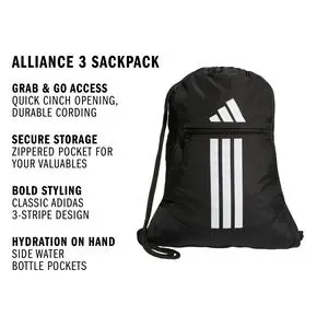 Adidas Alliance 3 Sackpack - Black