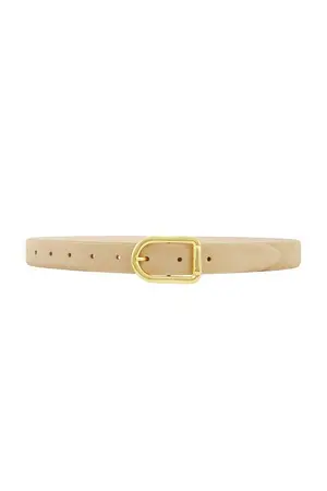 DEHANCHE Mija Suede Belt - Beige & Gold