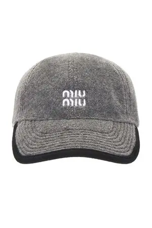 Miu Miu Baseball Cap Grigio
