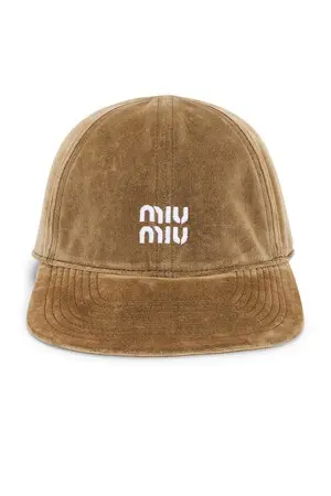 Miu Miu Baseball Cap Sabbia & Nero
