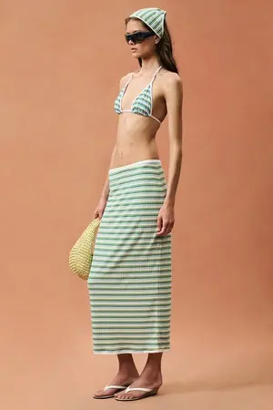 ROWEN ROSE Headscarf - Blue Stripes