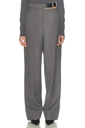 Stella McCartney Belted Flannel Trousers