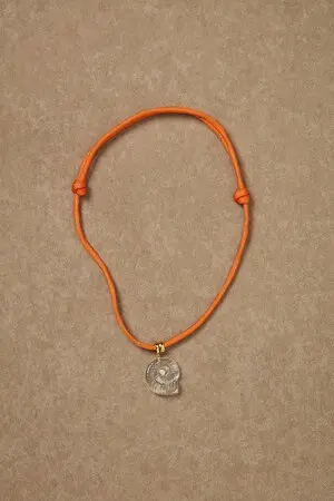 Éliou Ido Necklace - Orange Cord